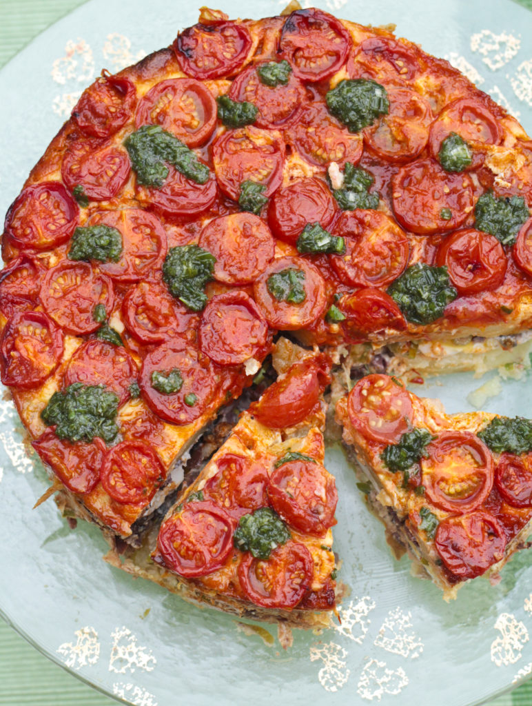 Harissa-spiced Tomato and Tuna Cake - Ever Open Sauce