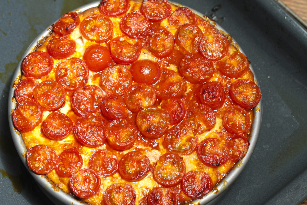 Harissa-spiced Tomato and Tuna Cake - Ever Open Sauce