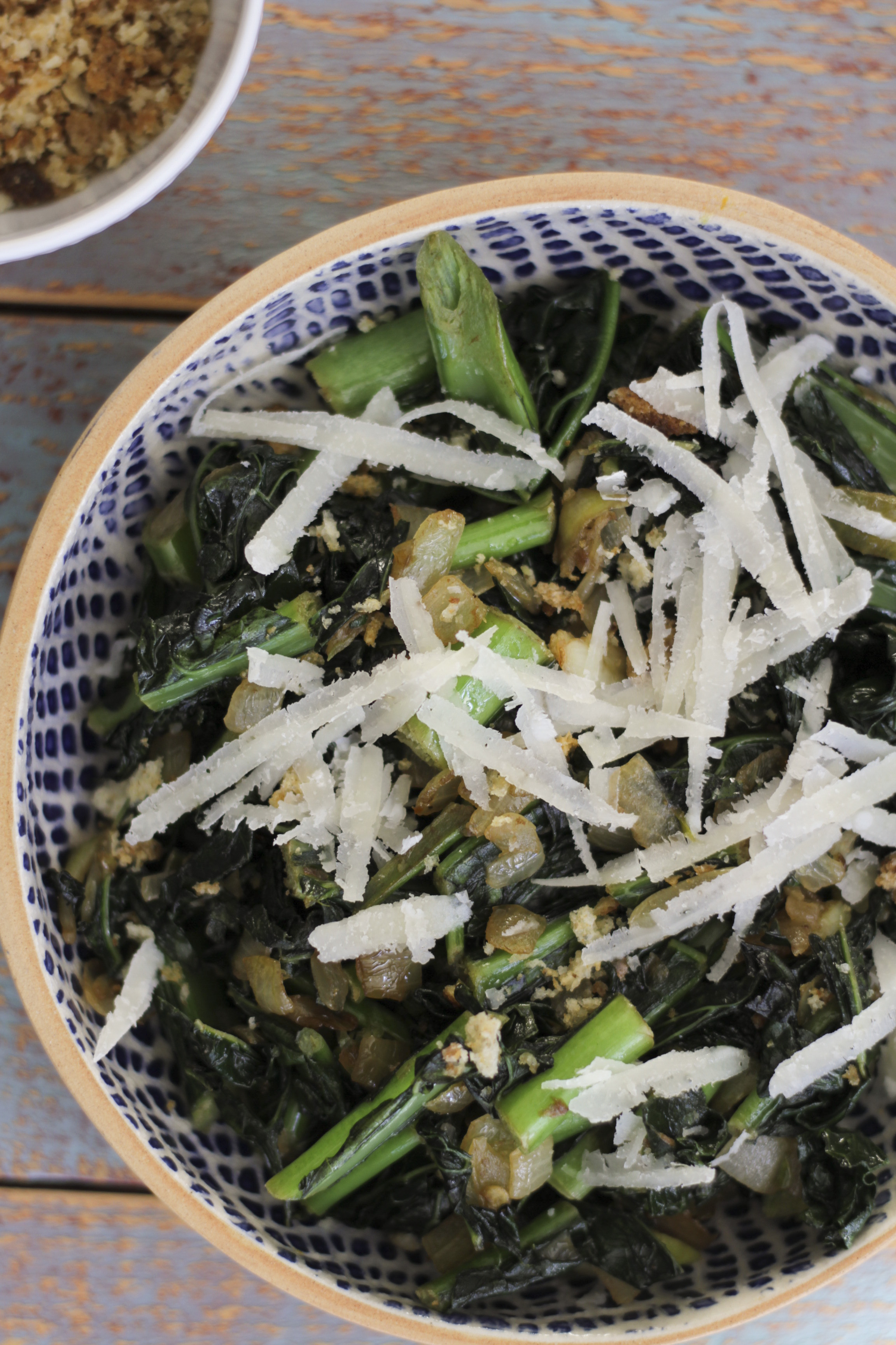 Spicy Tuscan Kale & Homemade Bread Crumbs - Ever Open Sauce