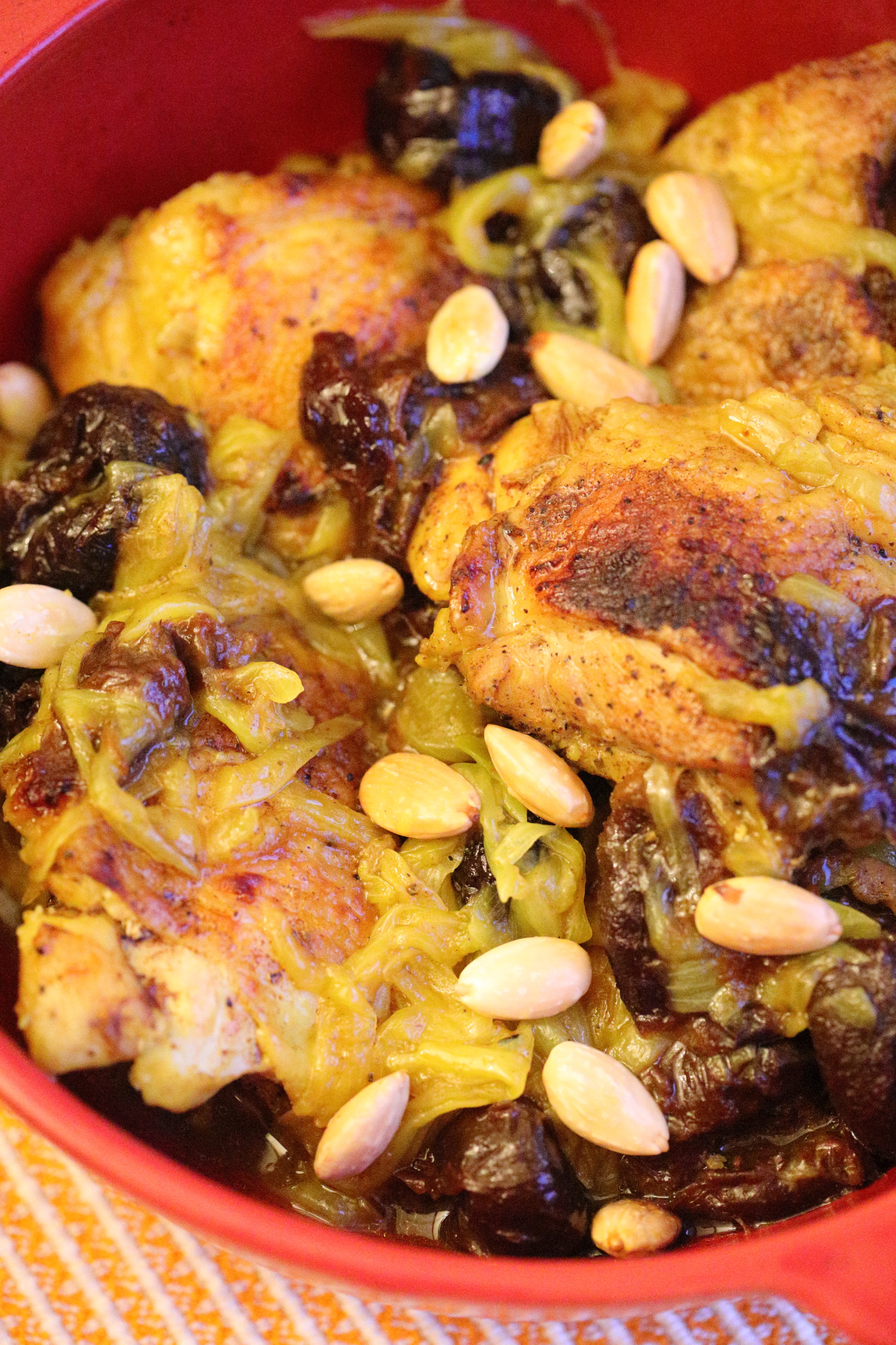 Chicken Tagine with Prunes & Almonds | The Food of Morocco - Ever Open ...