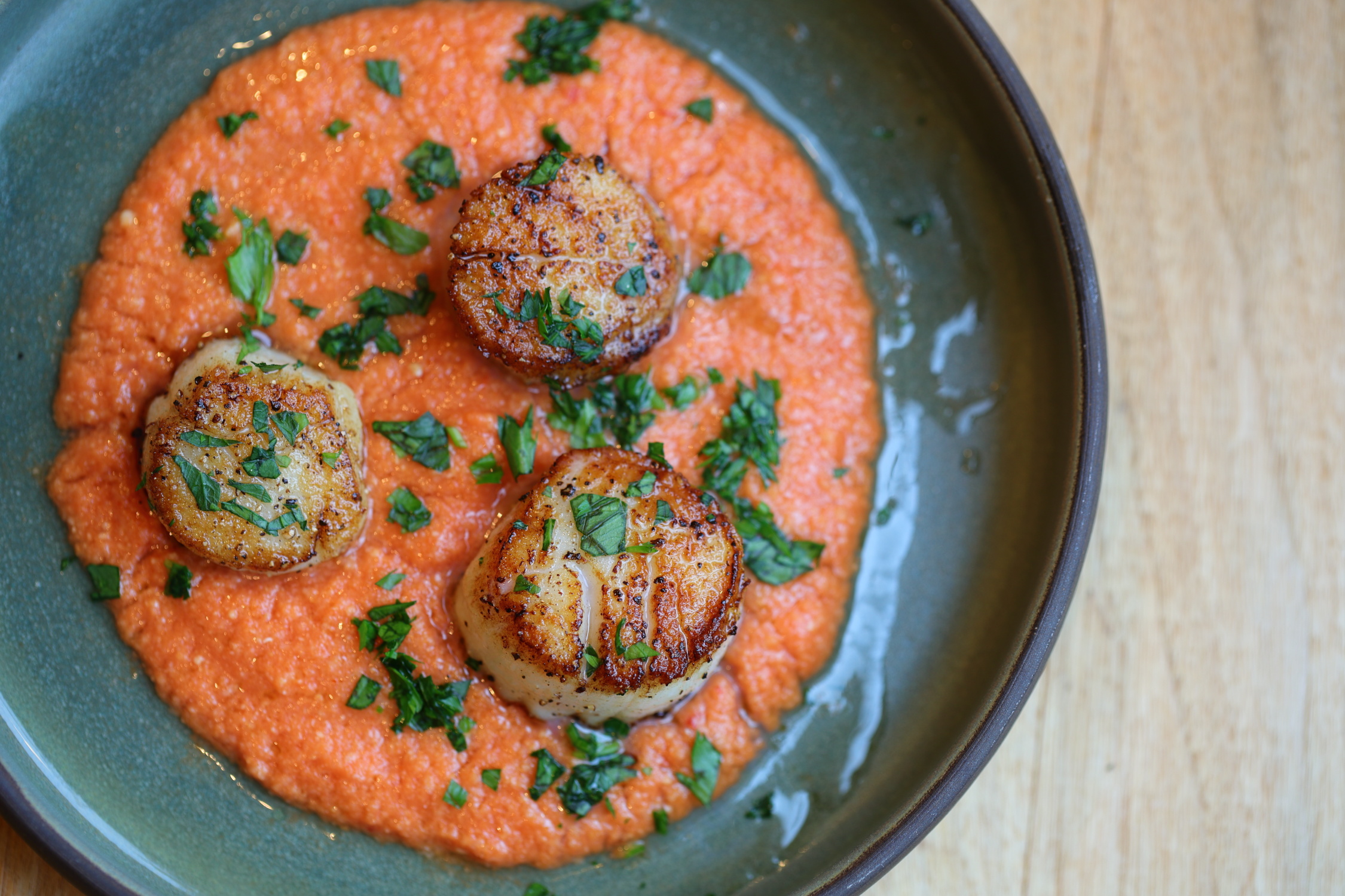 Scallops with Roasted Catalan Sauce | José Andrés - Ever Open Sauce
