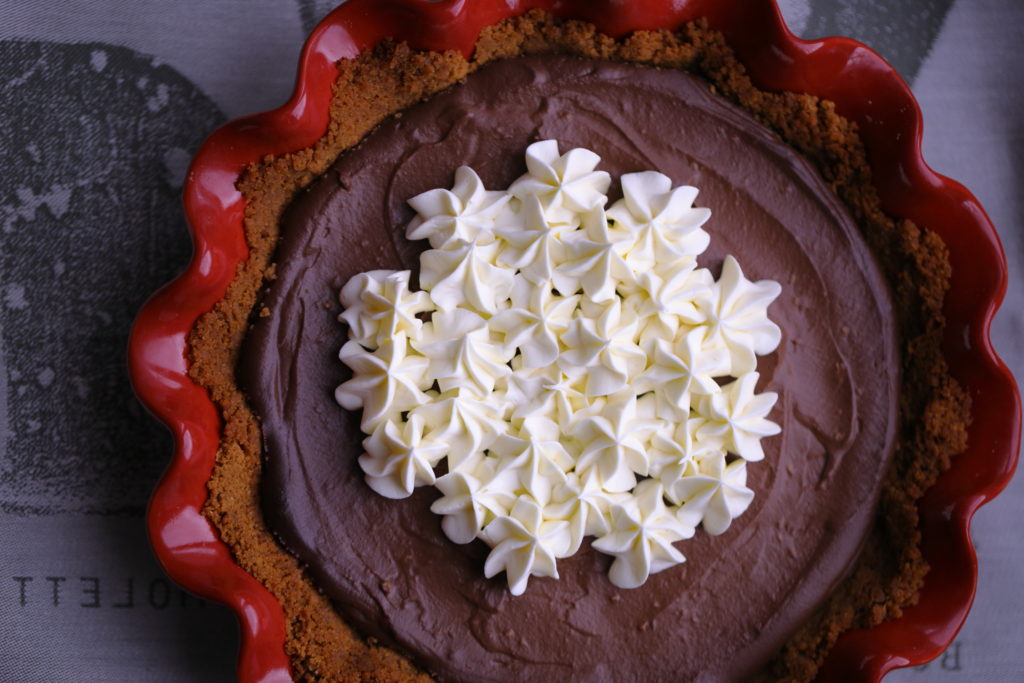 Lick-the-Pot Chocolate Pudding Pie | Baking with Dorie - Ever Open Sauce