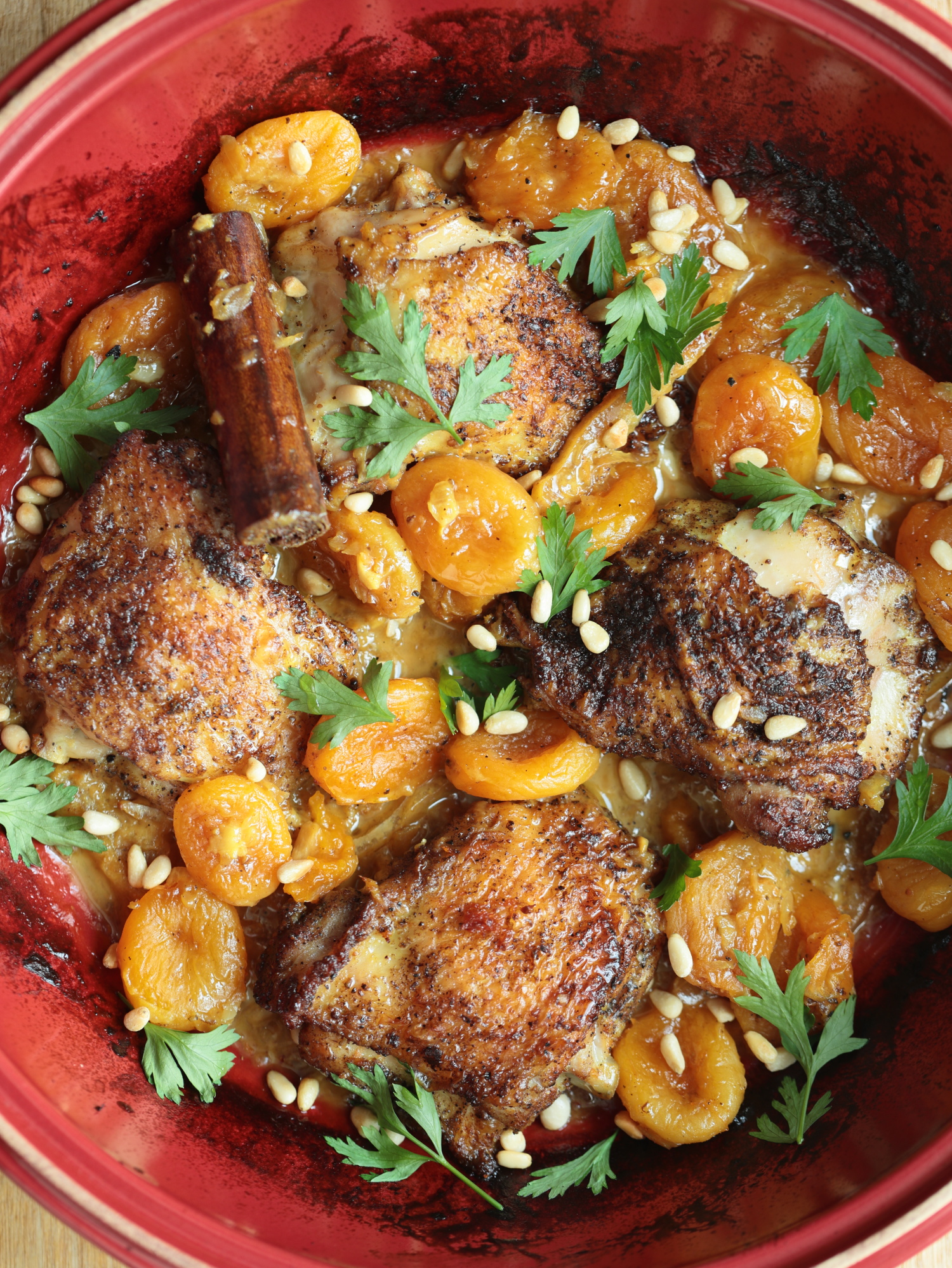 Chicken Tagine with Apricot and Pine Nuts | The Food of Morocco - Ever ...